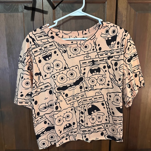 Nickelodeon | Tops | Spongebob Crop Top | Poshmark